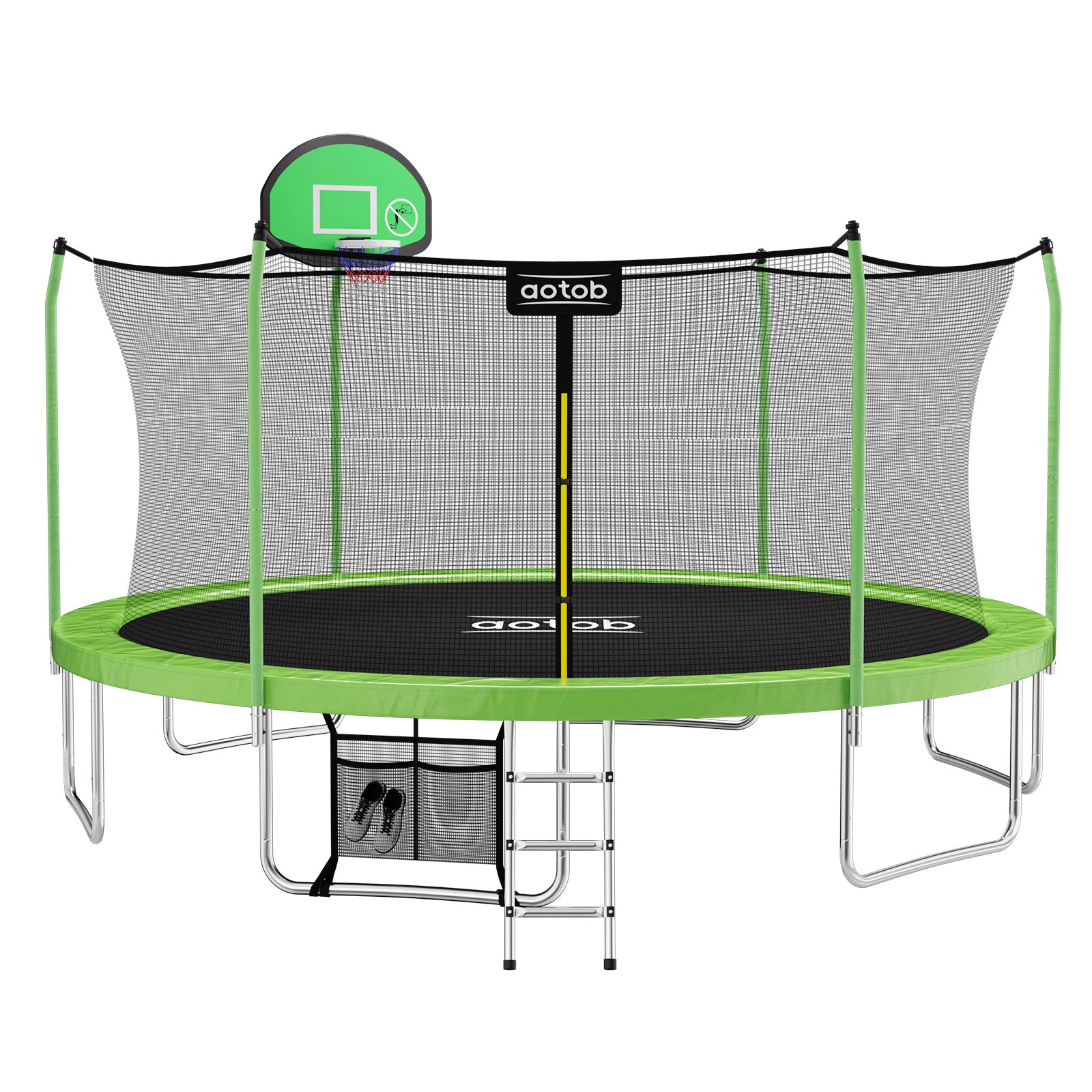 15 ft 1500lbs Capacity Heavy Duty Outdoor Trampoline for Kids & Adults